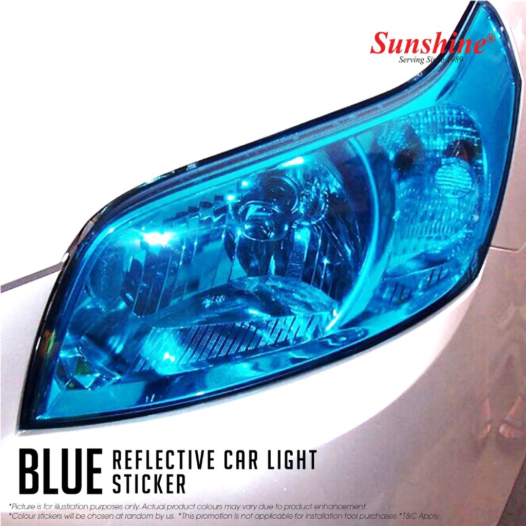 Tinted Lampu Kereta/Car Tinted Headlamp, Biru/Blue, Made in Korea ...