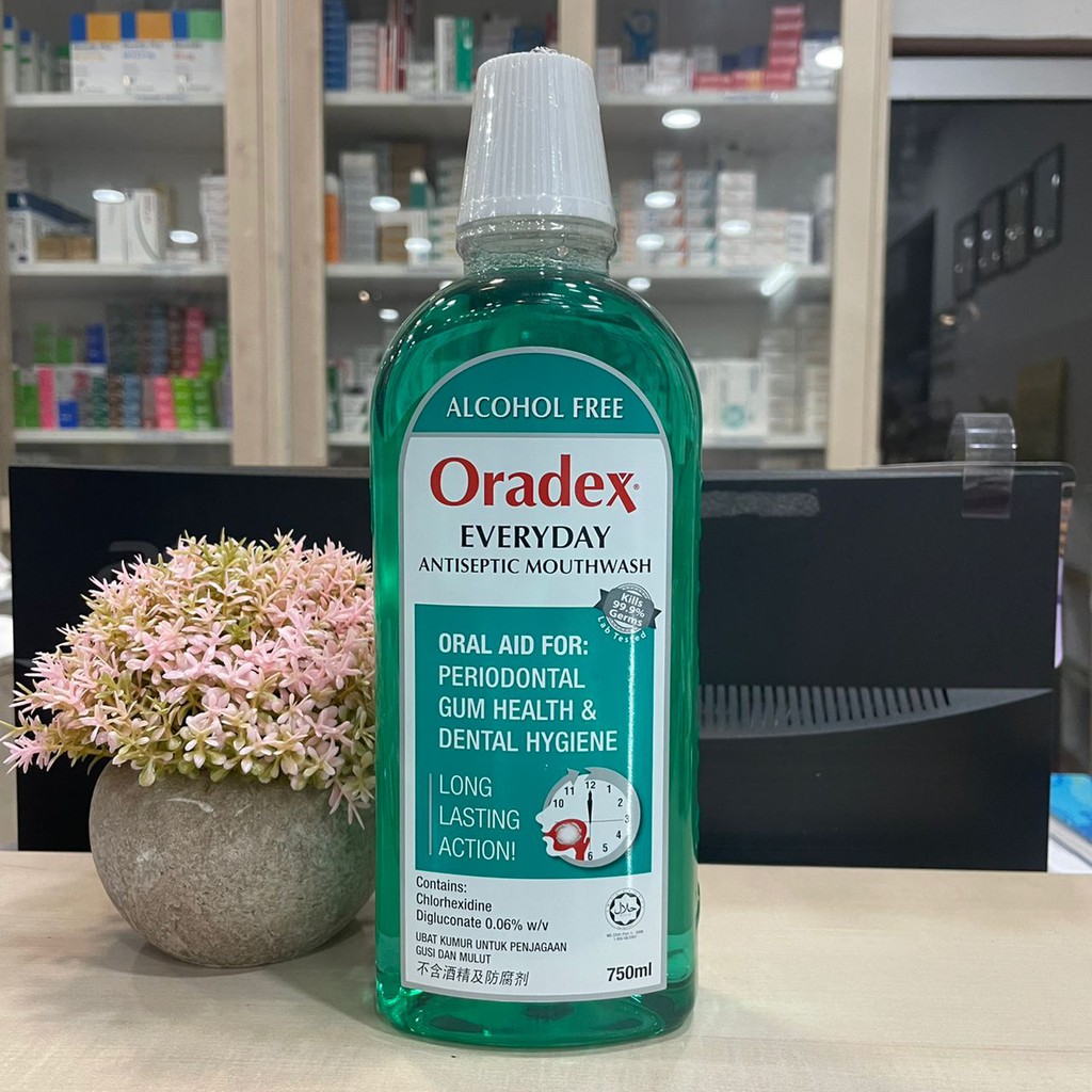Oradex Mouthwash (Everyday/Antibacterial/Dual Action) 90ML/250ML/750ML ...
