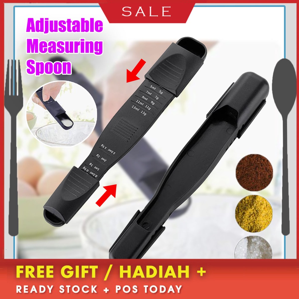 Kitchen Measuring Spoon Scale Measure MS38 Double End Eight Adjustable ...