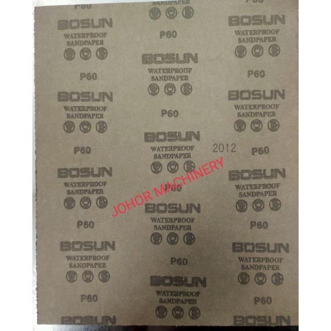 BOSUN WATER PROOF SAND PAPER （P60 - P2000） | Shopee Malaysia