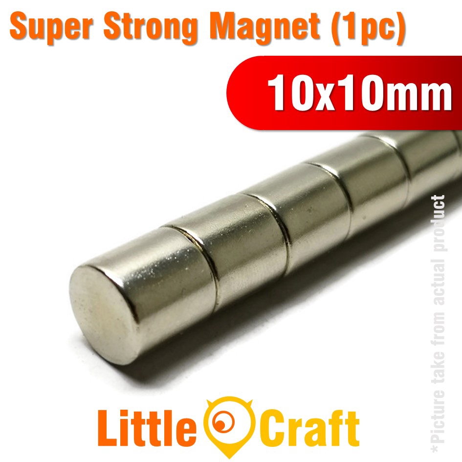 Neodymium NdFeB Super Magnet - Round Shape D10x10mm | Shopee Malaysia
