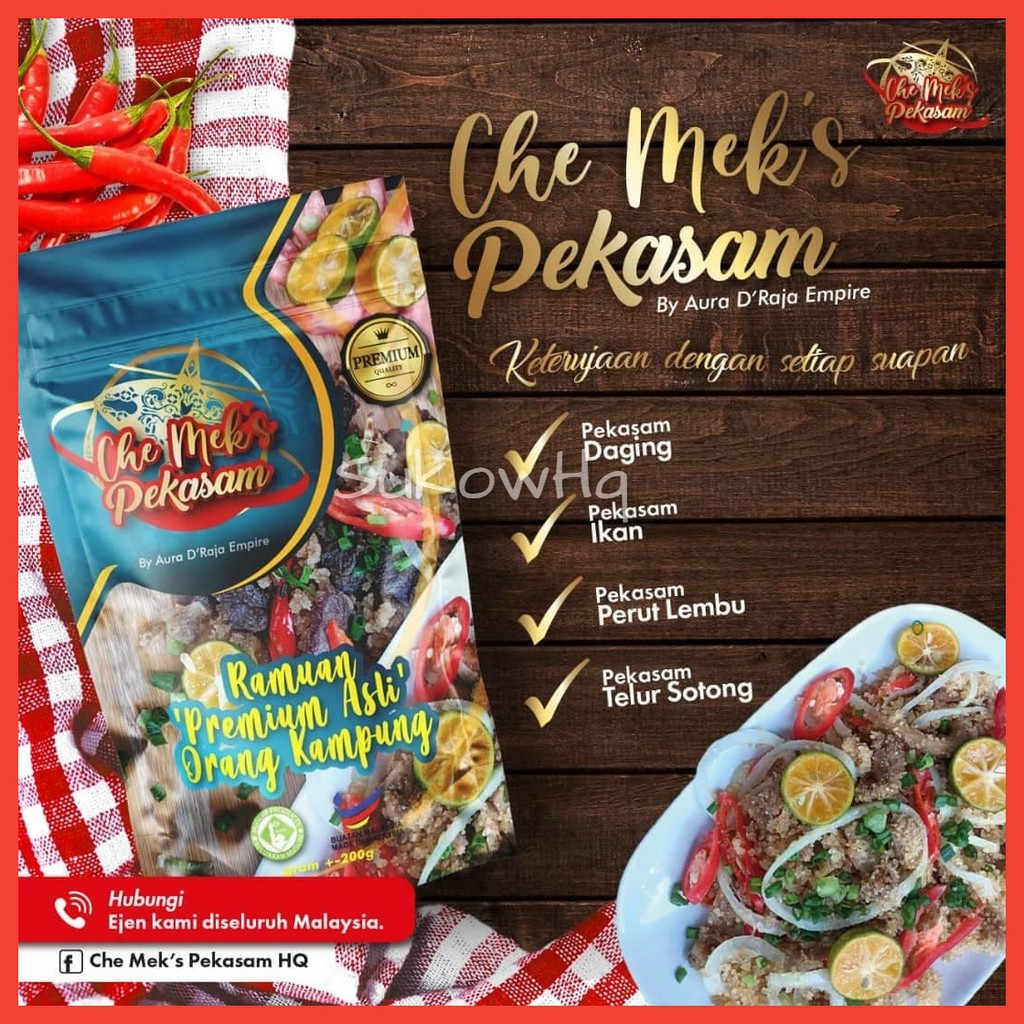 Che Mek's Pekasam/ Pekasam Ikan Cencaru/ Pekasam Daging/ Pekasam Telur ...
