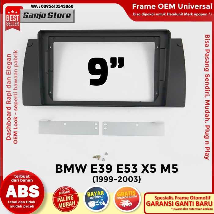 Oem Frame BMW 5 Series E39 E53 X5 M5 9 inch Android Head Unit All ...