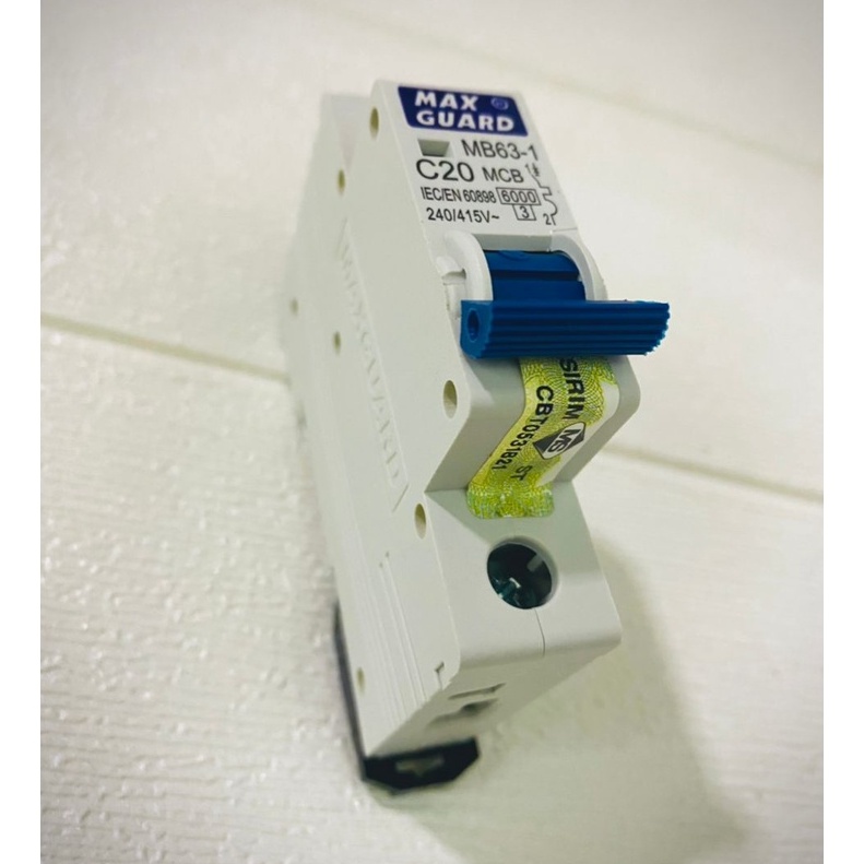 SIRIM MAXGUARD ELCB 2 POLE 3 POLE DB BOX ELECTRIC- MCB 10A/20A/32A/63A SINGLE 3 PHASE MINIATURE ...