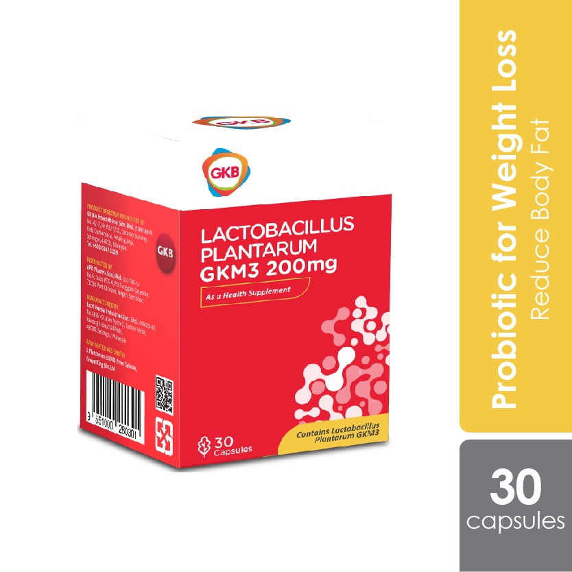 GKB LACTOBACILLUS PLANTARUM GKM3 200MG 30'S / 2x30'S (EXP:10/2025 ...