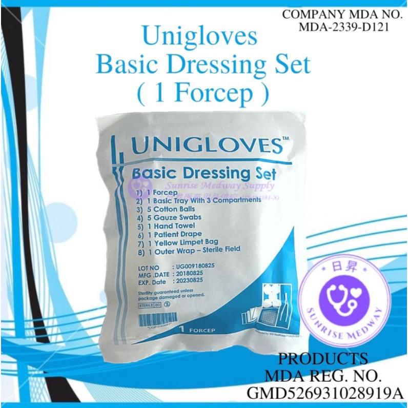 Unigloves Basic Dressing Set, 1 Forcep | Shopee Malaysia