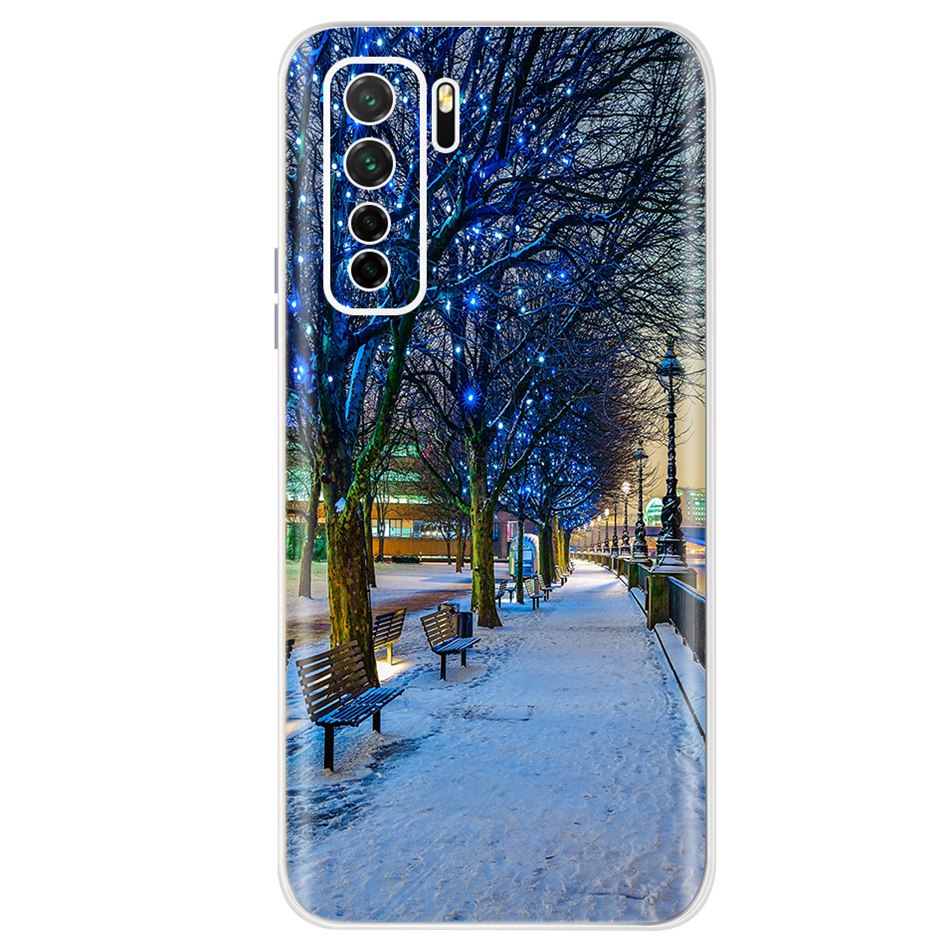 Huawei Nova 7 SE CDY-NX9B Case Fashion Flower Pattern Printed Soft ...