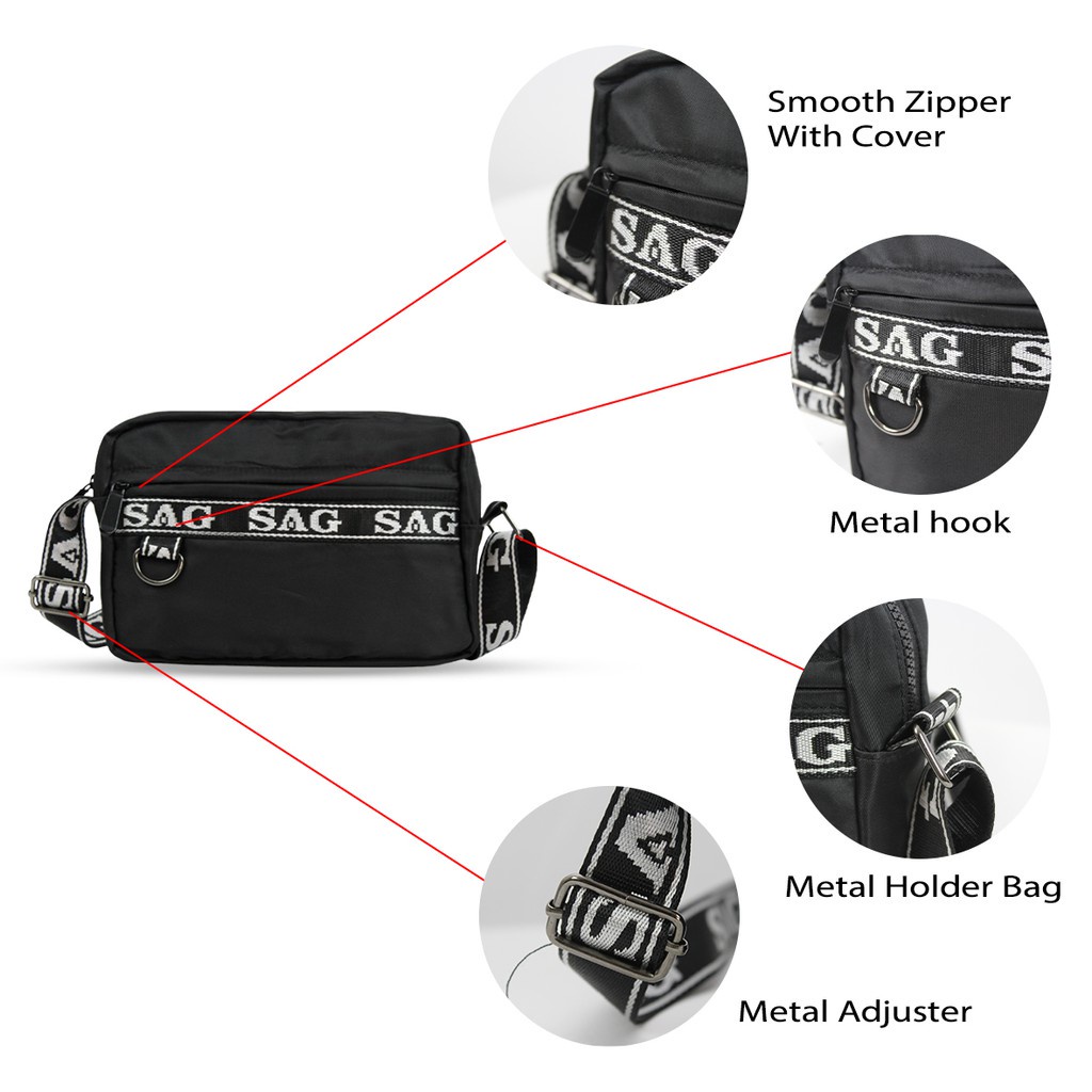 {VP12} 🔥 New Item🔥 SAG Sling Pouch Bag Sling Bag Waterproof | Shopee ...