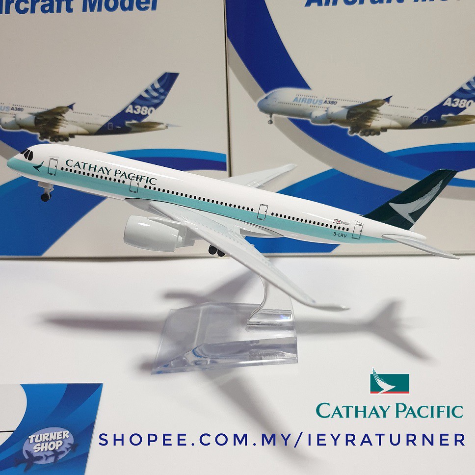 NEW Hong Kong Cathay Pacific Airbus 350 Aircraft Model 20CM Die-cast ...