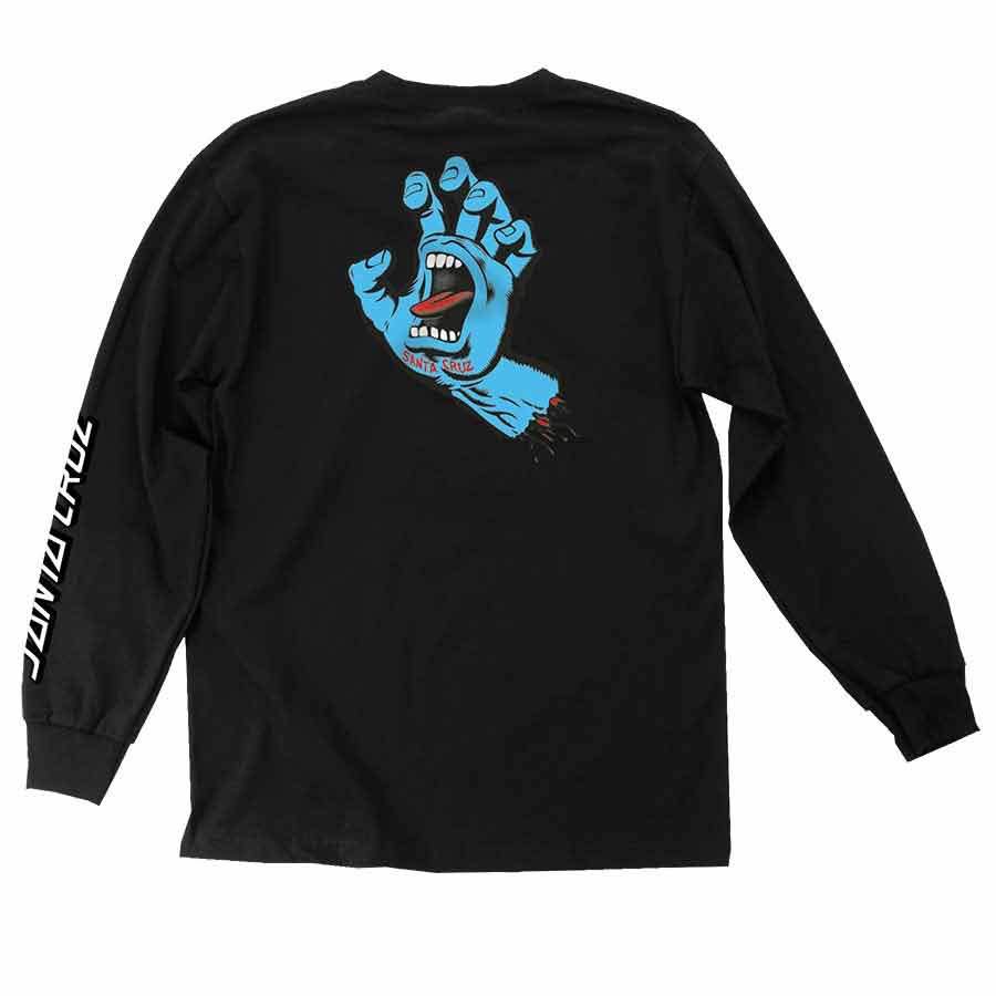 Santa Cruz mens Longslevee Screaming Hand Tee ( BLACK ) | Shopee Malaysia