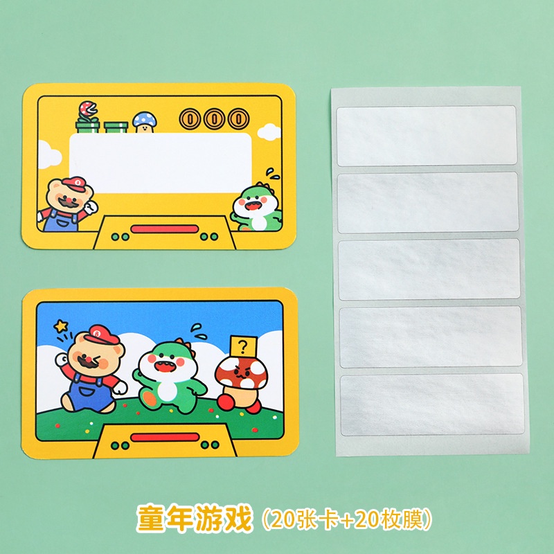20pcs/bag Cartoon Scratch Card Party Surprise Card Handwritten ...
