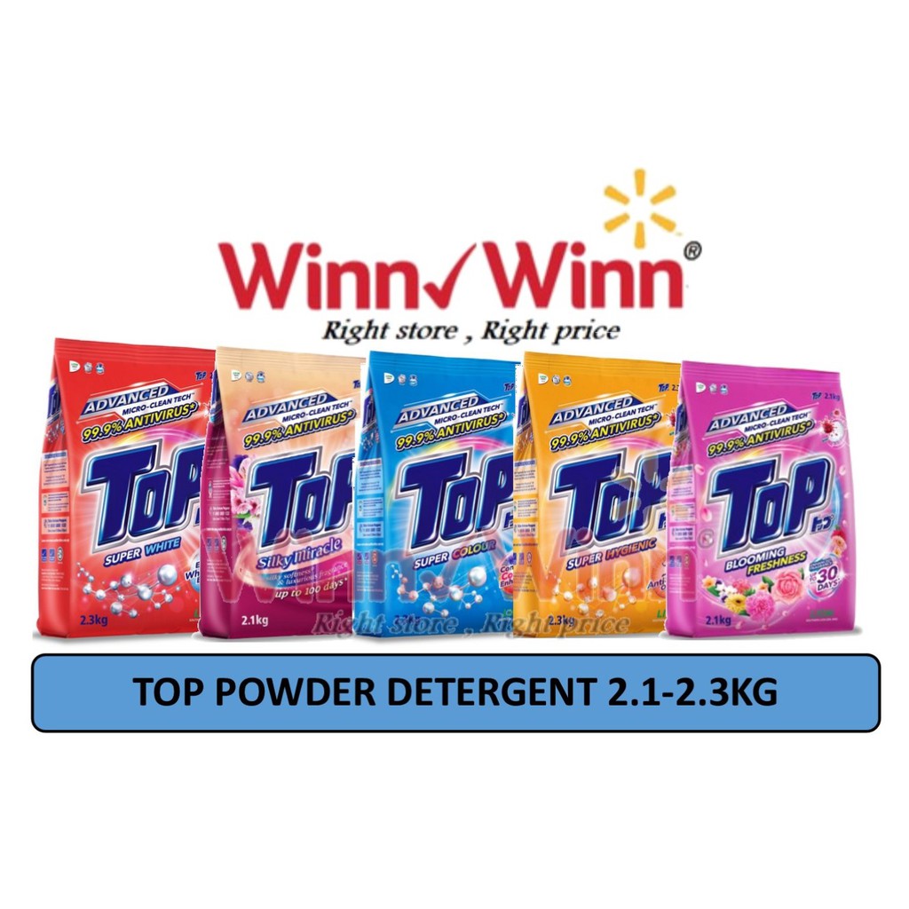 Top Laundry Powder Detergent 2.1kg ( 1 pack ) | Shopee Malaysia