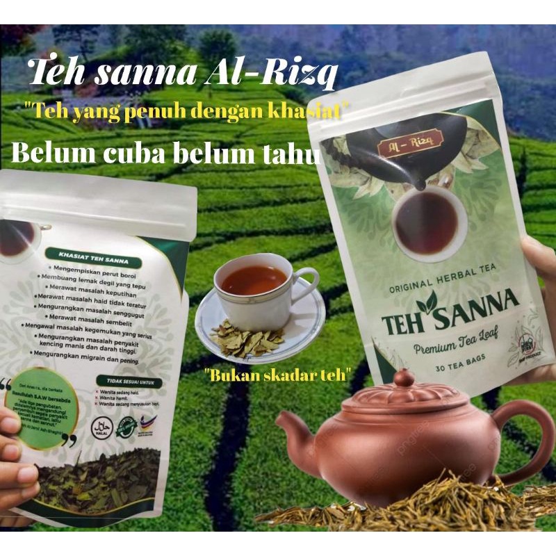💥30 UNCANG TEH SANNA💥100% ORGANIC💥PRODUCT KURUS SECARA SIHAT💥MERAWAT ...