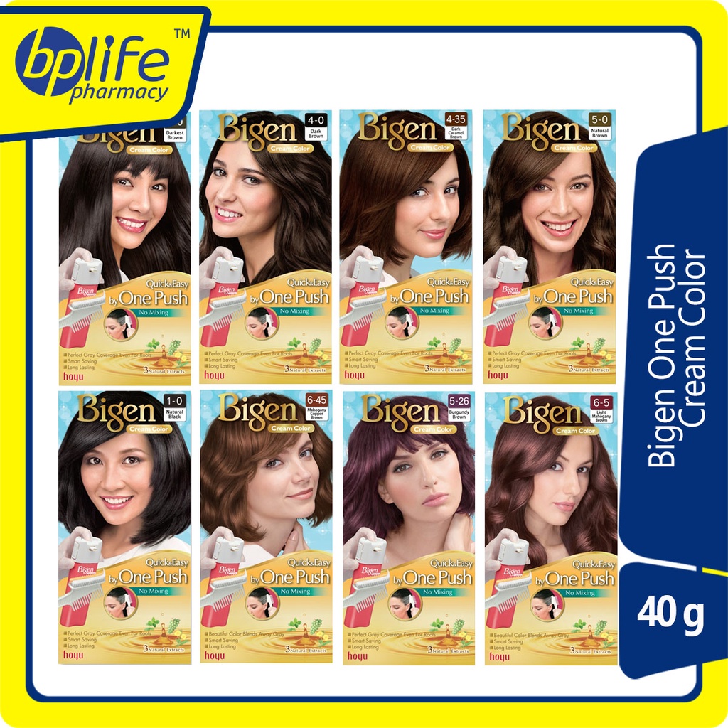Bigen One Push Cream Color 40g (Assorted Colours) | Shopee Malaysia