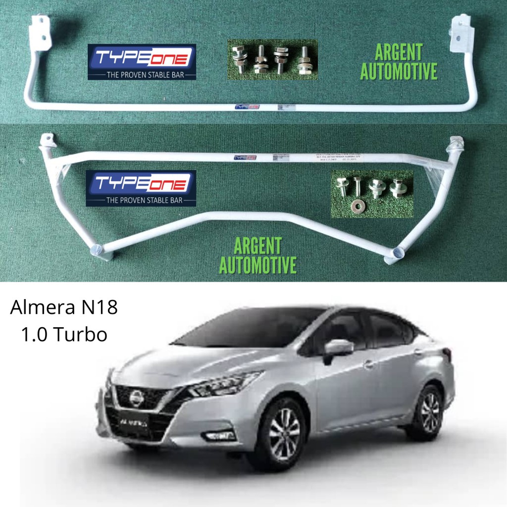 [ PACKAGE TYPE ONE SAFETY BAR ] NISSAN ALMERA N18 2020~2024 1set Rear ...
