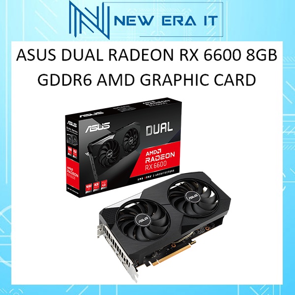 ASUS DUAL RADEON RX 6600 8GB OC EDITION GDDR6 AMD GRAPHIC CARD | Shopee ...