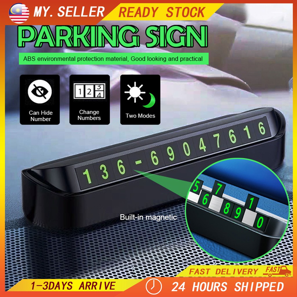 Temporary Parking Number Card Plate Car Temporary Parking Card Car ...