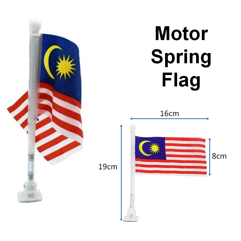 Bendera Malaysia Hand Flag / Motor Spring Flag / Car Flag Bendera Motor ...