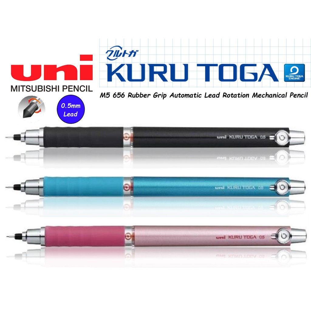 【Uni】Kuru Toga Rubber Grip Automatic Lead Rotation Mechanical Pencil M5 ...