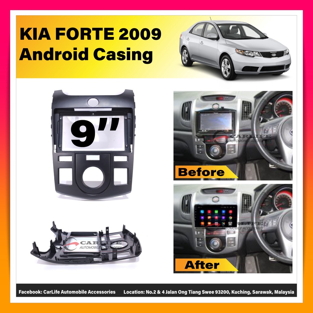 Kia Forte 2009 9" ( Manual ) Android Casing | Shopee Malaysia