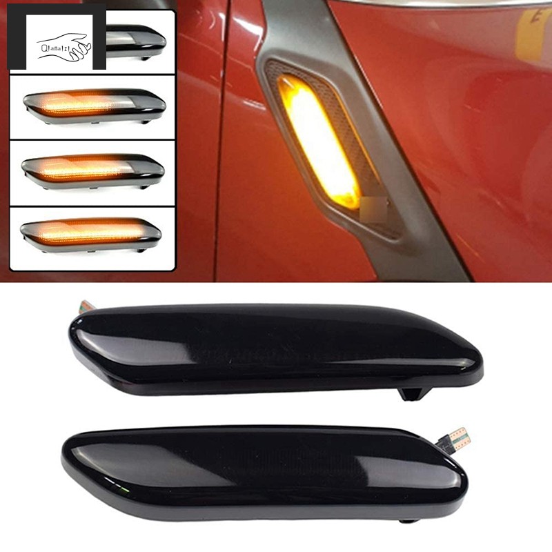 Car Dynamic Amber Led Front Fender Side Marker Light Turn Signal Lamp ...