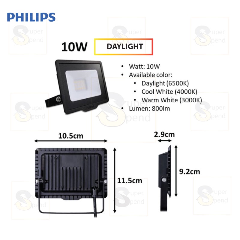 [10W / 20W / 30W / 50W / 70W] Philips BVP150 BVC150 LED Deco Flood Light Essential Smart Bright ...