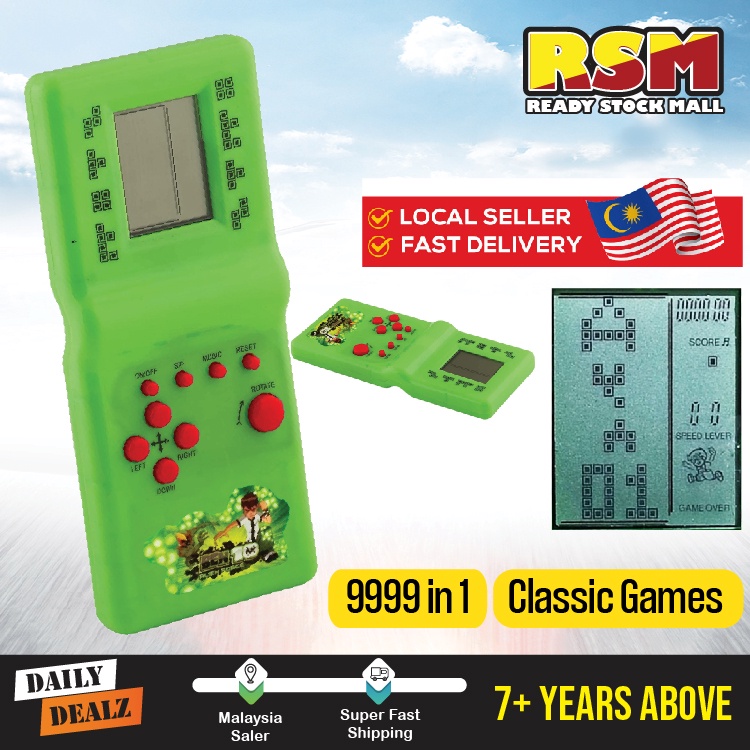 9999 in 1 Tetris Brick Games Classic Retro Nostalgic Multigame Station ...