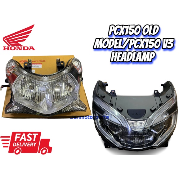 PCX OLD MODEL PCX150 V2 HEADLAMP LAMP PCX150 V3 HEADLAMP LED PCX V3 ...