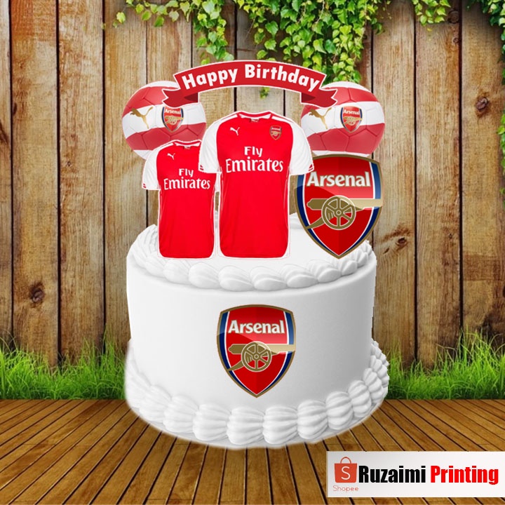 Arsenal Cake Topper 001 | Shopee Malaysia
