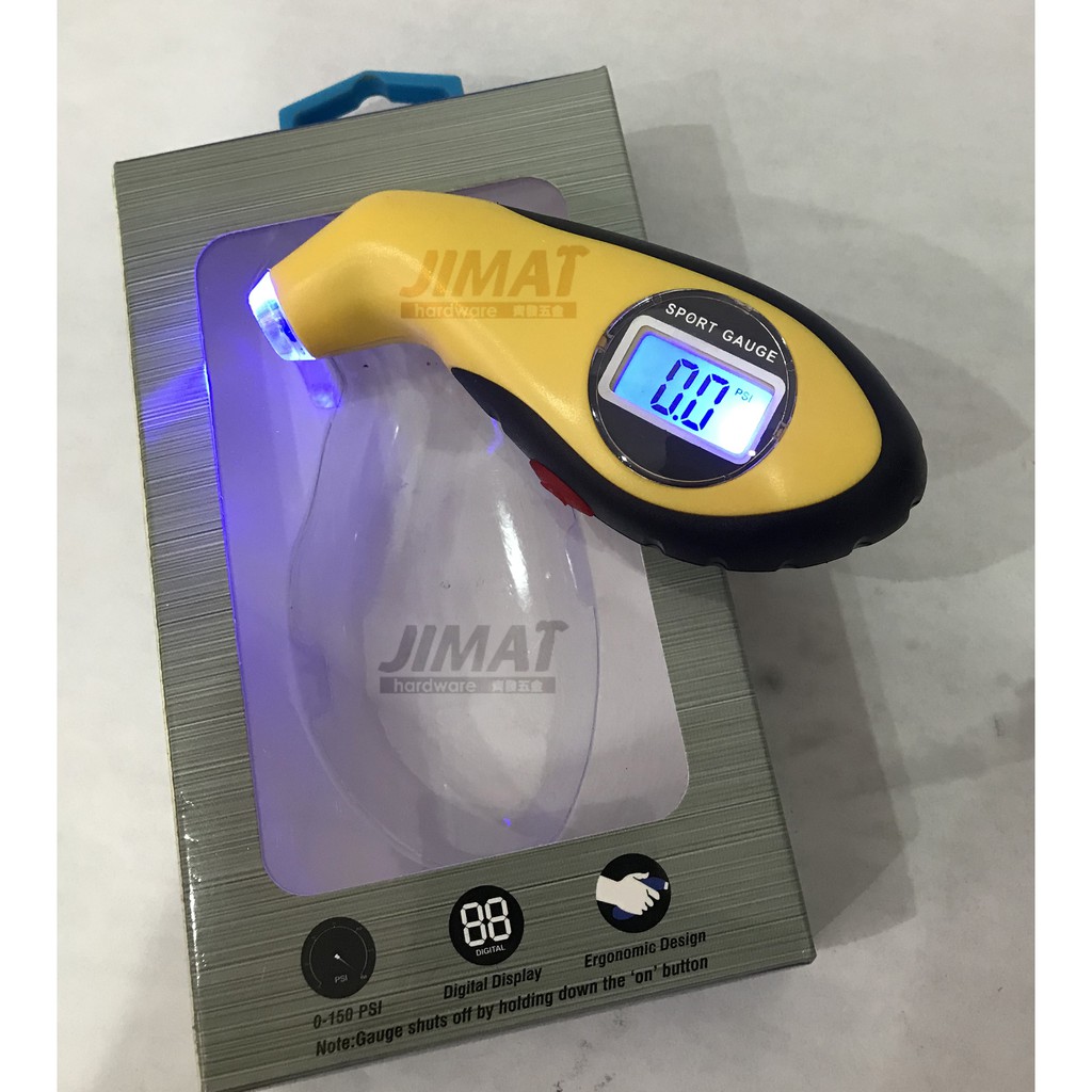 LCD Digital Tire Tyre Air Pressure Gauge Tester Tool For Car Motorcycle ...