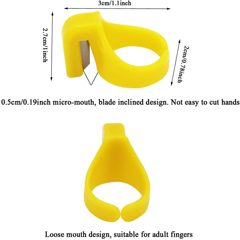 2/5/10pcs Sewing Thread Cutter Ring Line Finger Knife Cutting Tool ...