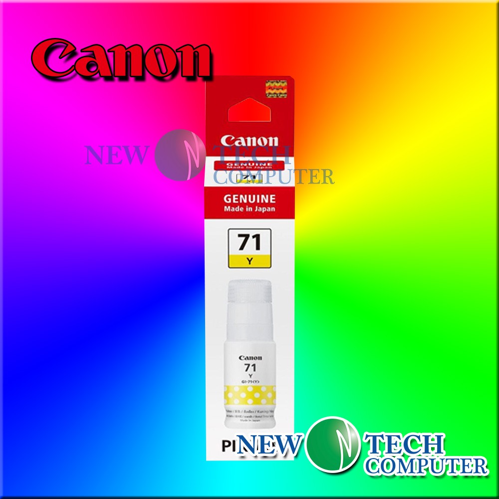 Canon GI-71 BLACK CYAN MAGENTA YELLOW INK CARTRIDGE GI71 GI 71 FOR ...
