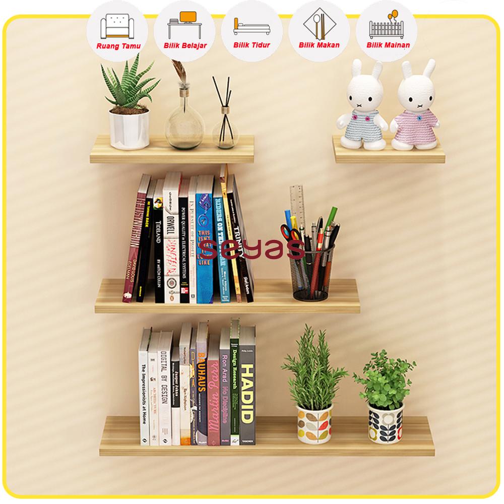 Floating Wall Shelf 4pcs Set Floating Rack Floating Shelves Hanging ...