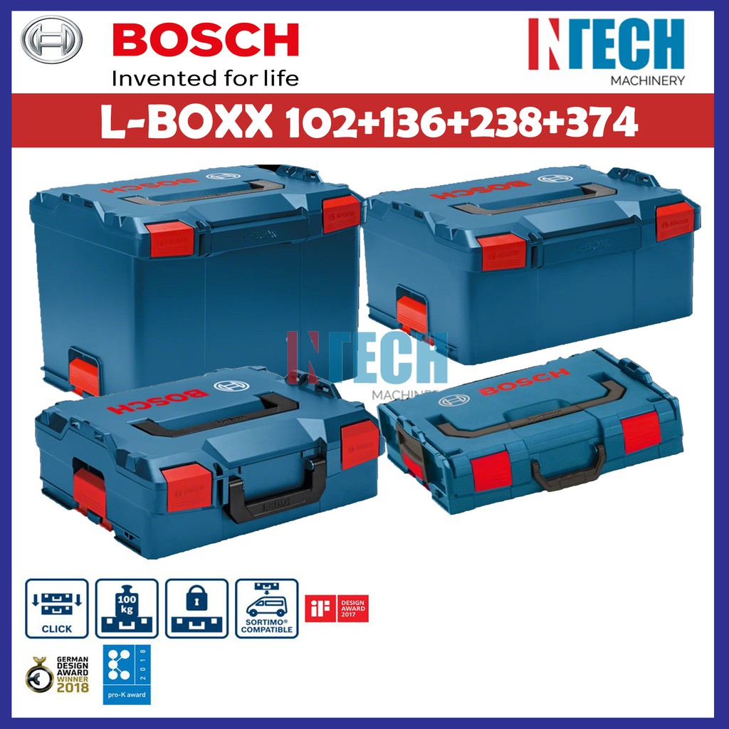 BOSCH L-BOXX SET LBOXX102+136+238+374 CARRYING CASE (WITHOUT INLAY ...