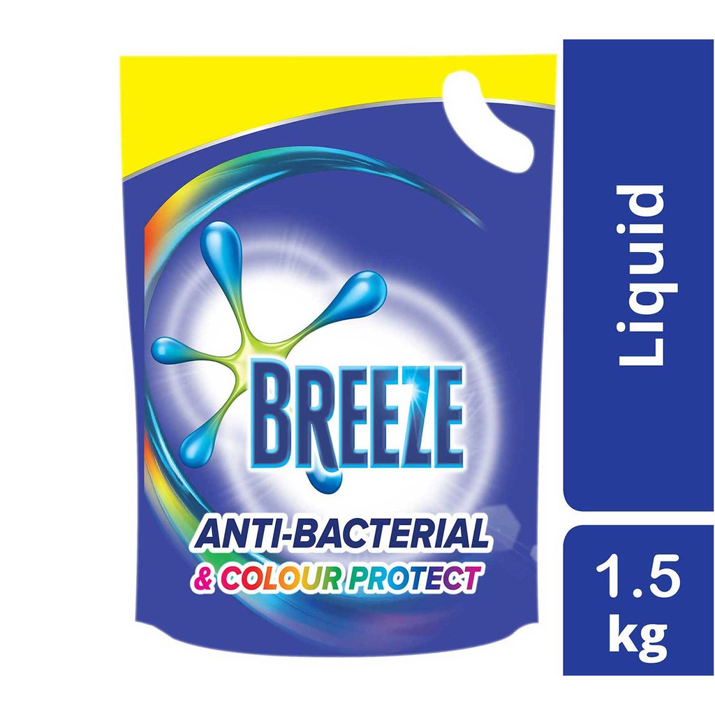 Breeze Detergent Liquid Anti Bacterial & Color Protect Refill Pack 1 ...