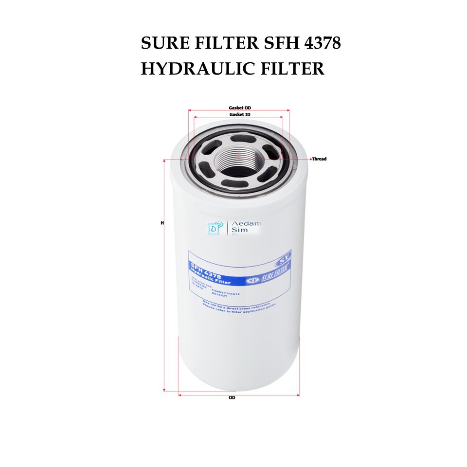 SURE FILTER SFH 4378 HYDRAULIC FILTER | Shopee Malaysia