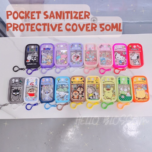 50ml Silicone Cover Hand Sanitizer Holder Pocket Hand Sanitizer Spray ...