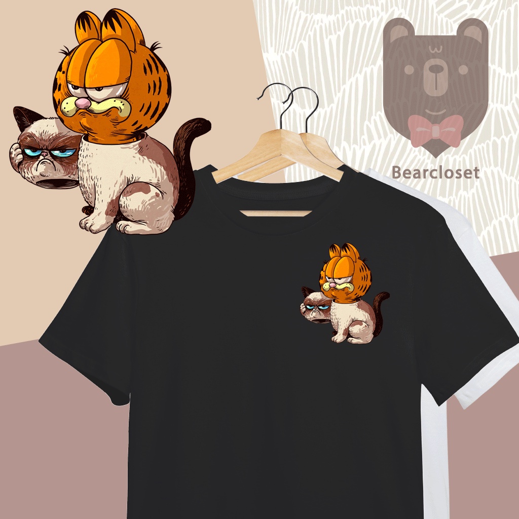 **READY STOCK** Garfield Printed Graphic Short Sleeves T-Shirt Fashion ...