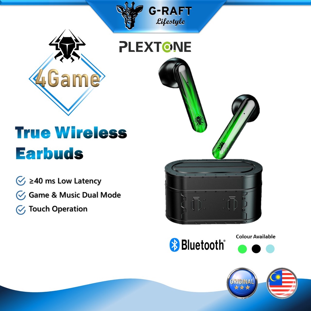 PLEXTONE 4GAME *Gaming Music Call* TWS True Wireless Ultra-Low Latency ...
