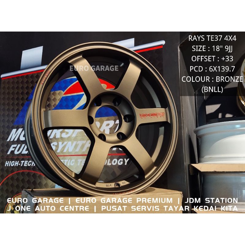 NEW RIM 18 6X139.7 RAYS TE37 4X4 ford ranger triton dmax hilux vigo ...