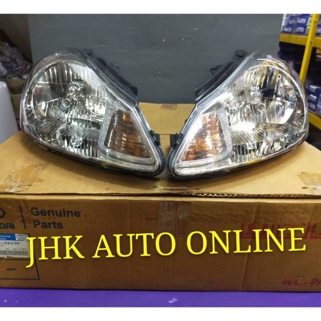HYUNDAI I10 OLD MODEL HEAD LAMP RH 92102-0X030 LH 92101-0X030(PRICE FOR ...