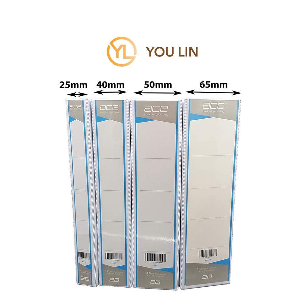 ACE A4 PVC 2d Ring File 25mm/40mm/50mm/65mm | Shopee Malaysia