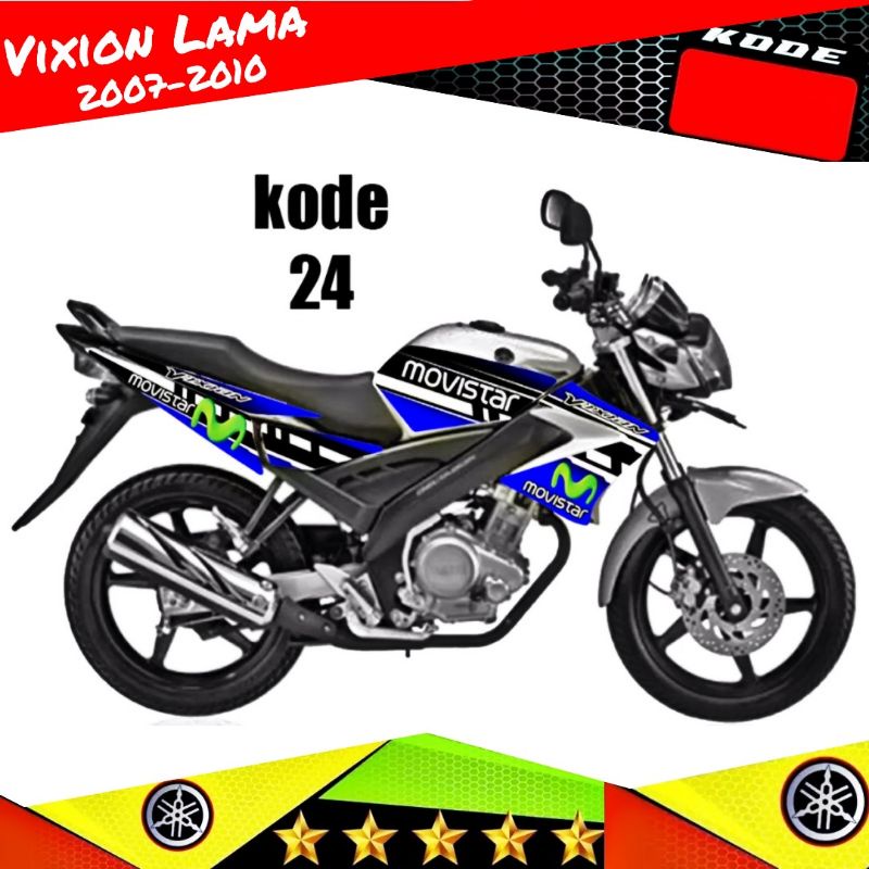 Decal Sticker Stripping Variation Yamaha Vixion 150 Old - Vixion Lama ...