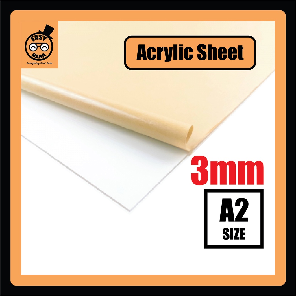 🔥 Acrylic Sheet Perspex Plexiglass 3mm A2 Size 🔥 | Grade A Casting ...