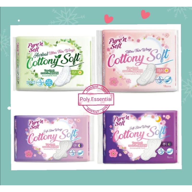 {Free Shipping} Pure 'N Soft Cottony Ultra Thin Wings / Slim Wings ( 23 ...