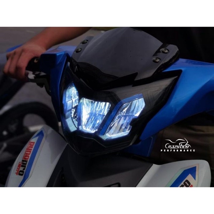 ‼️FREE SHIPPING‼️DYNOPRO LC135 V2-V7 X-TRACK HEADLAMP LED WHIT LIGHT BAR YAMAHA HEAD LAMP X ...