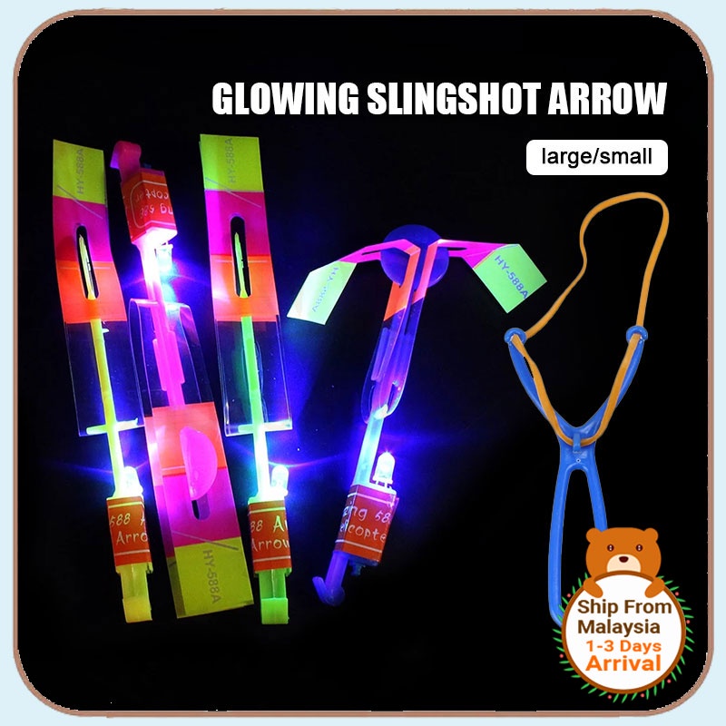 Flying Rotating Rocket Catapult Helicopter Toy Rotating Flying Arrow ...