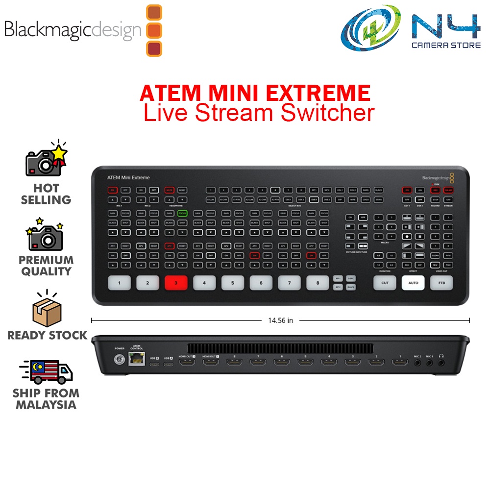 Blackmagic Design ATEM Mini Pro/ATEM Mini Pro Iso/ATEM Mini Extreme ...