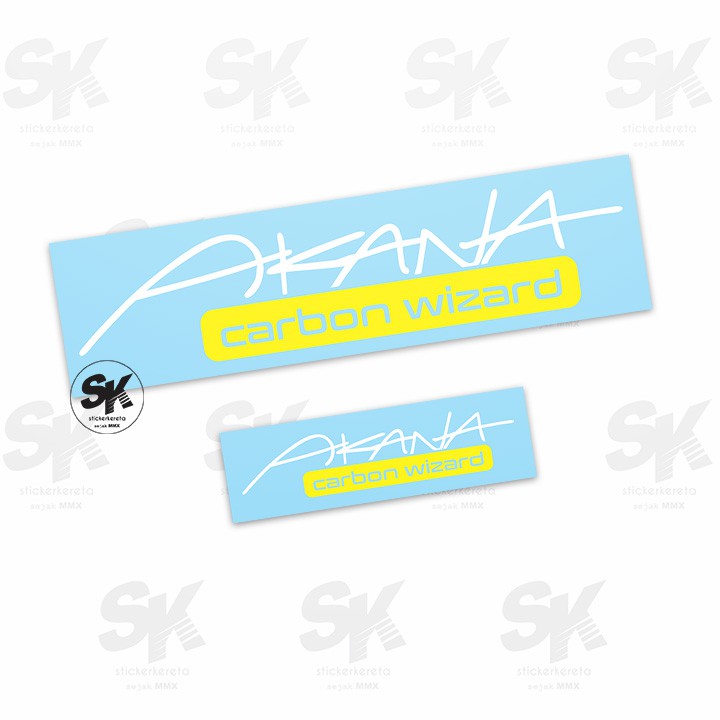 Akana Carbon Wizard Logo Cutting Sticker Vinyl | Shopee Malaysia