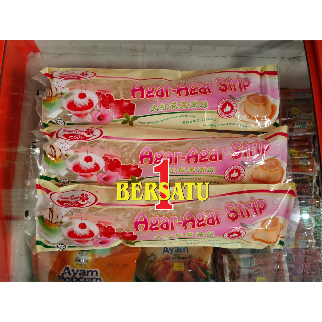 BUNGA RAYA AGAR-AGAR STRIP 30G | Shopee Malaysia